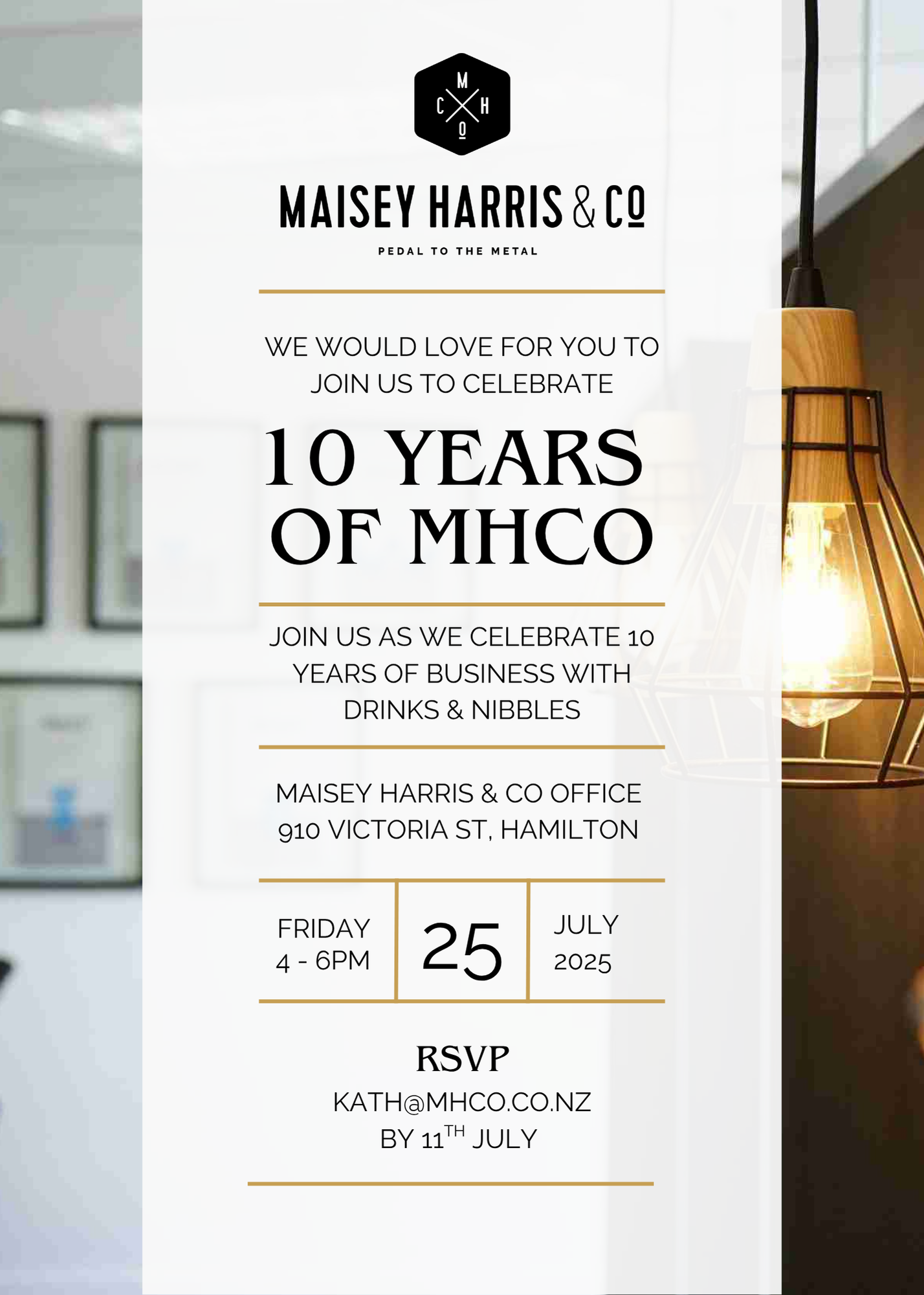 10 Years of MHCO - Maisey Harris & Co